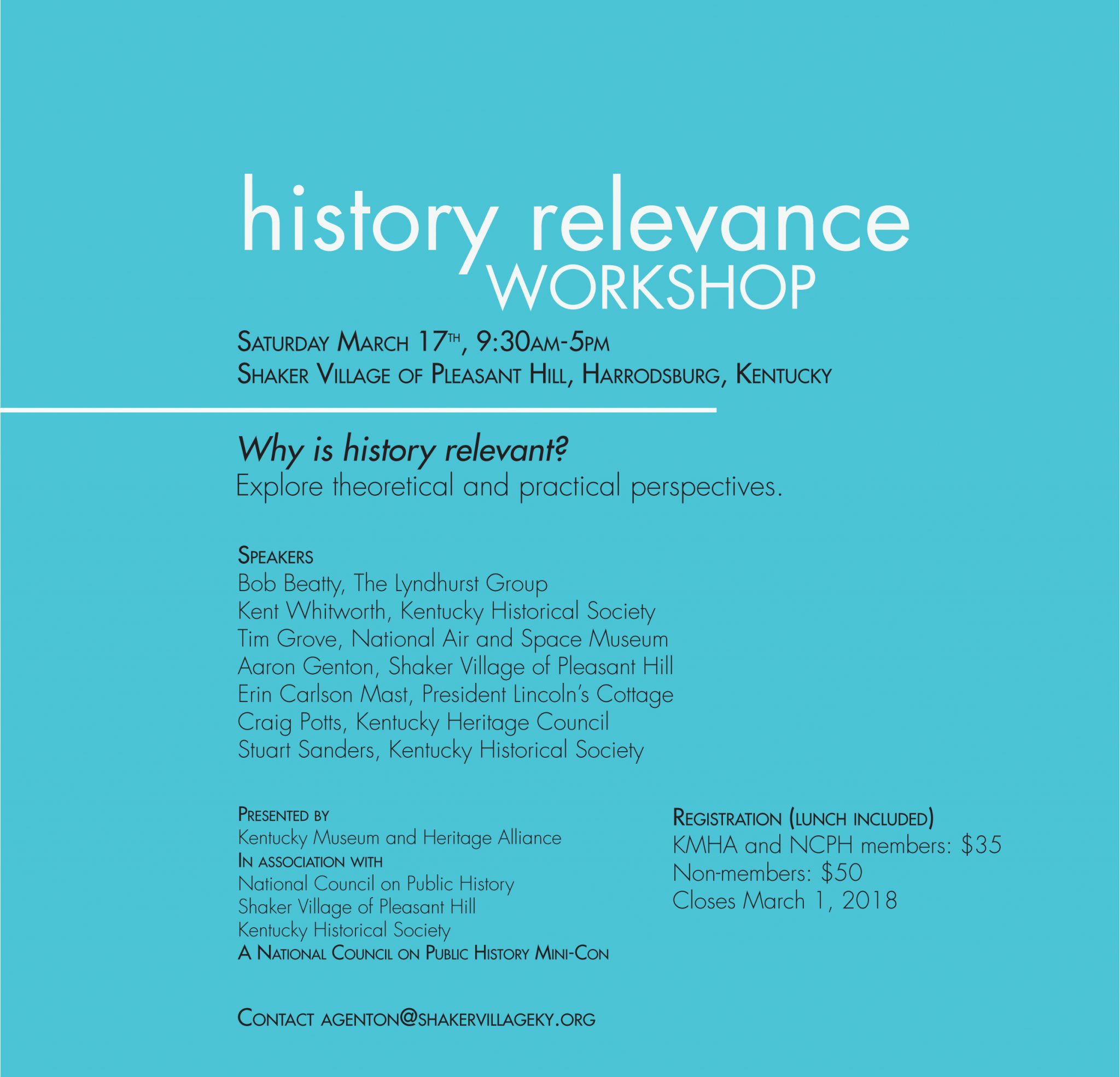 History Relevance Workshop | National Council on Public History