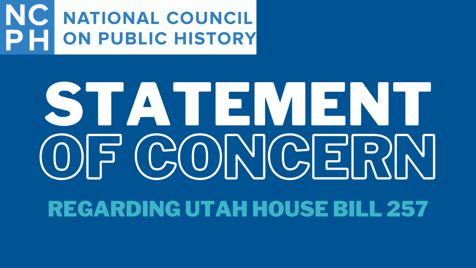 NCPH statement on Utah bathroom bill | National Council on Public History